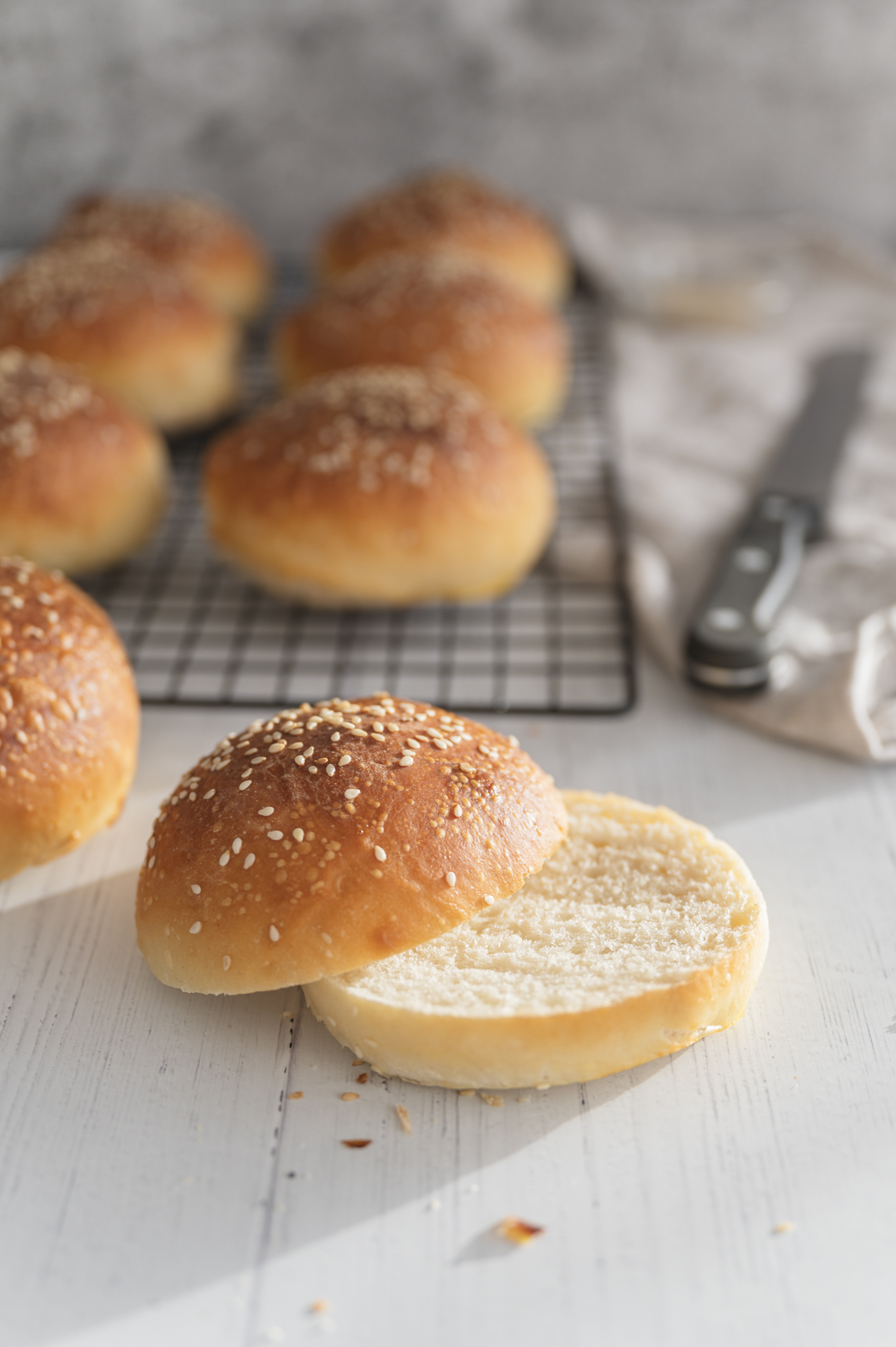 Brioche Burger Buns - RECIPE - nobizlikedoughbiz