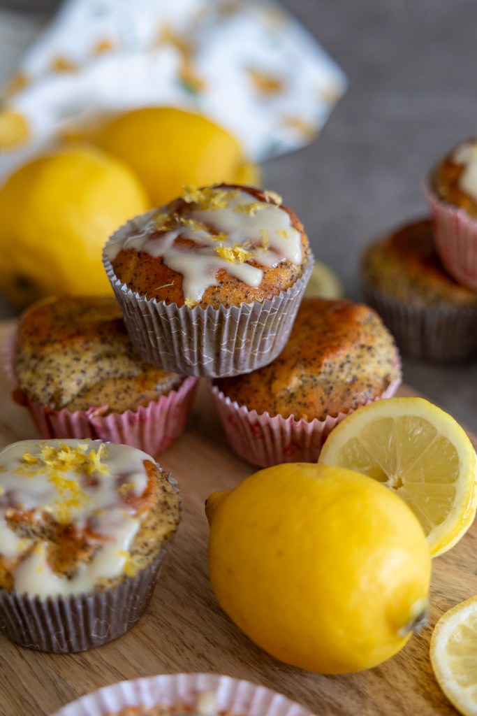 Lemon Poppy Seed Protein Muffins - RECIPE - nobizlikedoughbiz
